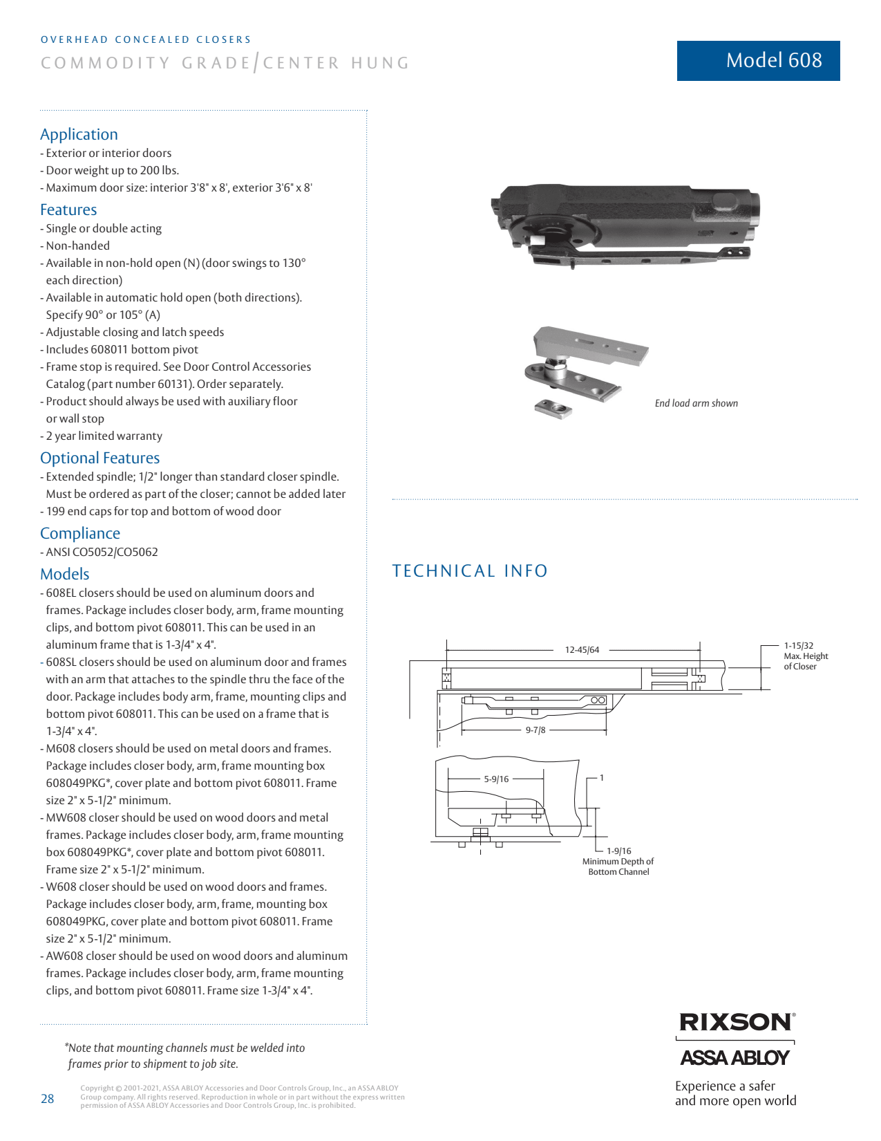 Catalog | Products | B60 608 KD | SECLOCK